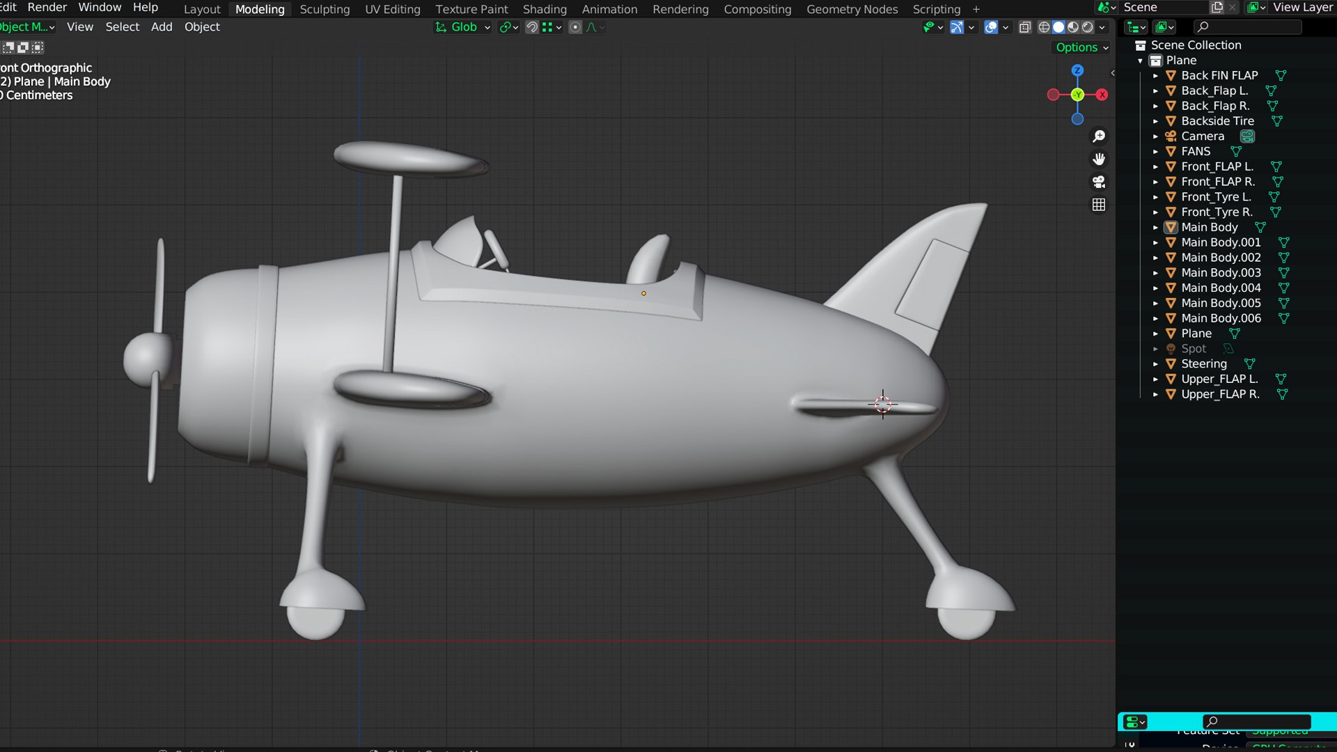 Stylized Flyplane model - TurboSquid 2156500