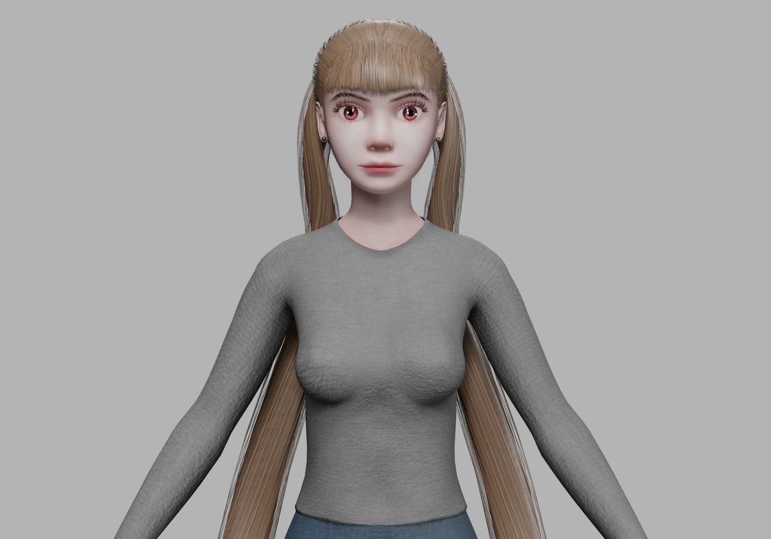 3D Model Young Basic Woman V24449 - TurboSquid 2261713
