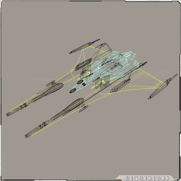 3d model gunship