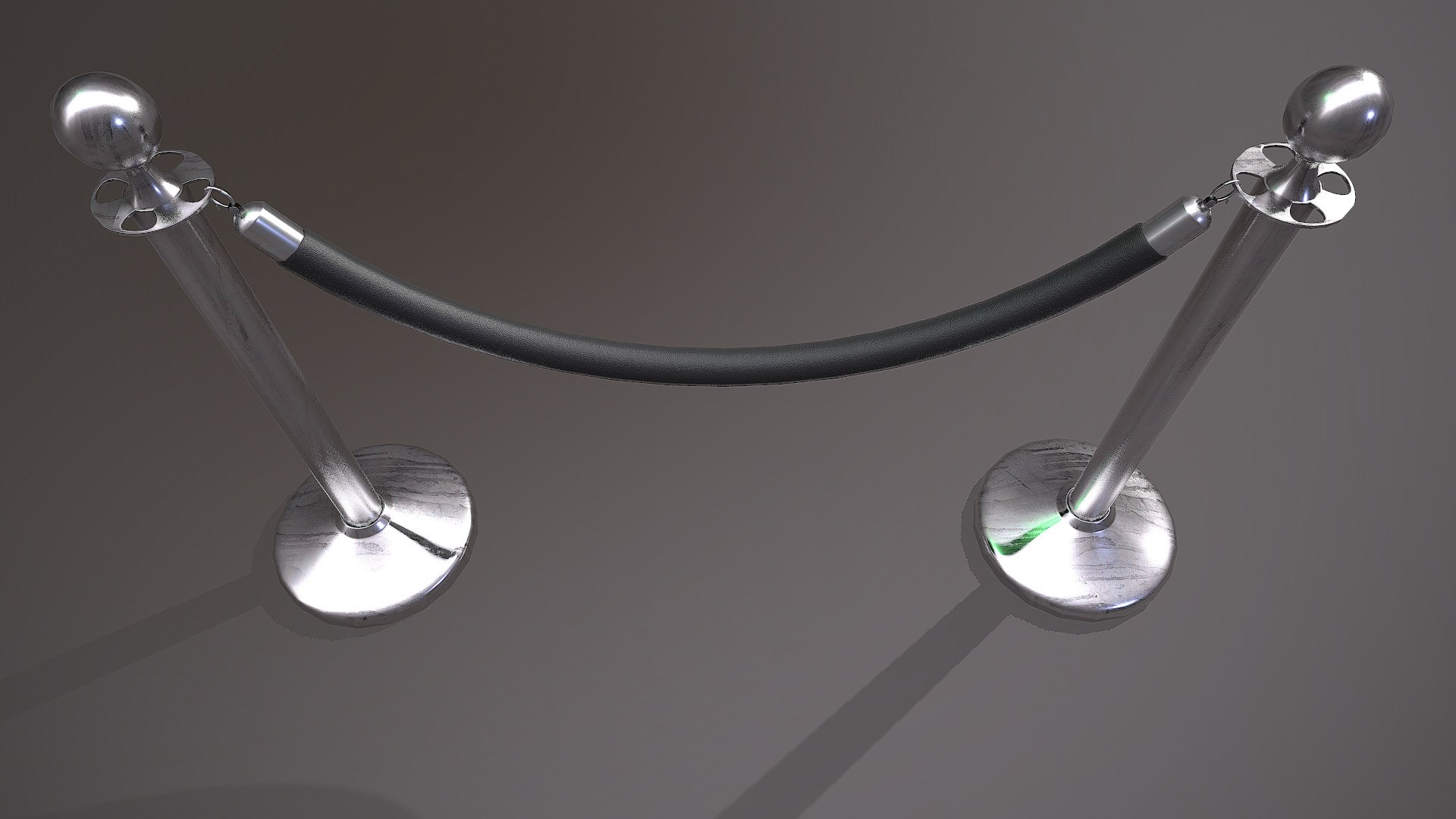 Waiting Line Post 3D Model - TurboSquid 1363665