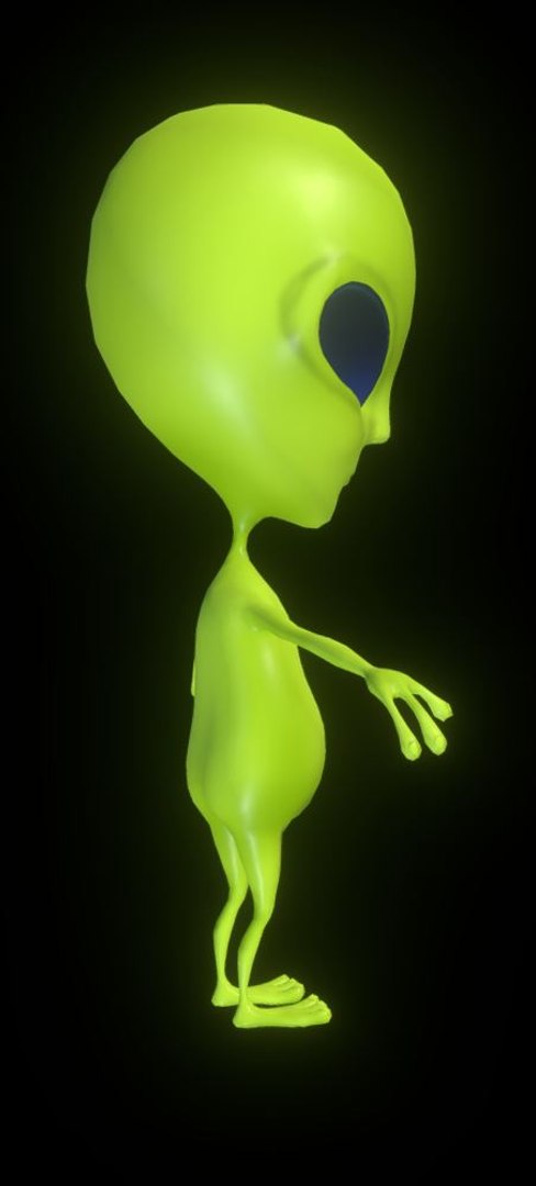 3D Alien Cartoon Ar - TurboSquid 1297448