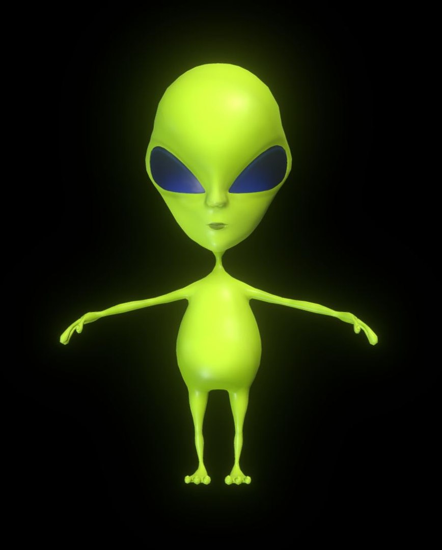 3D Alien Cartoon Ar - TurboSquid 1297448