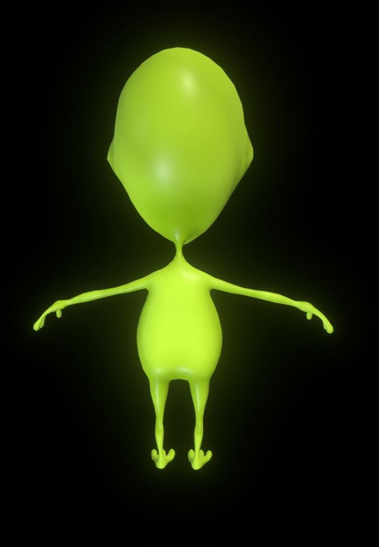 3D Alien Cartoon Ar - TurboSquid 1297448