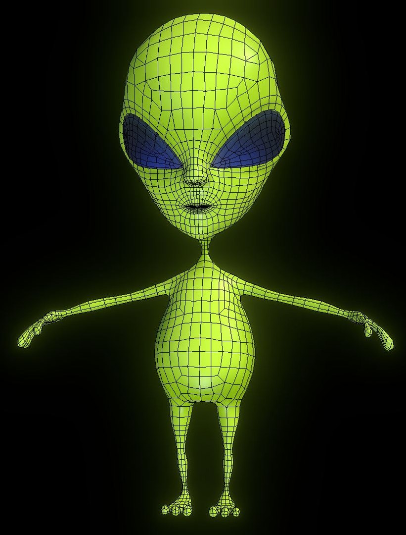 3D Alien Cartoon Ar - TurboSquid 1297448