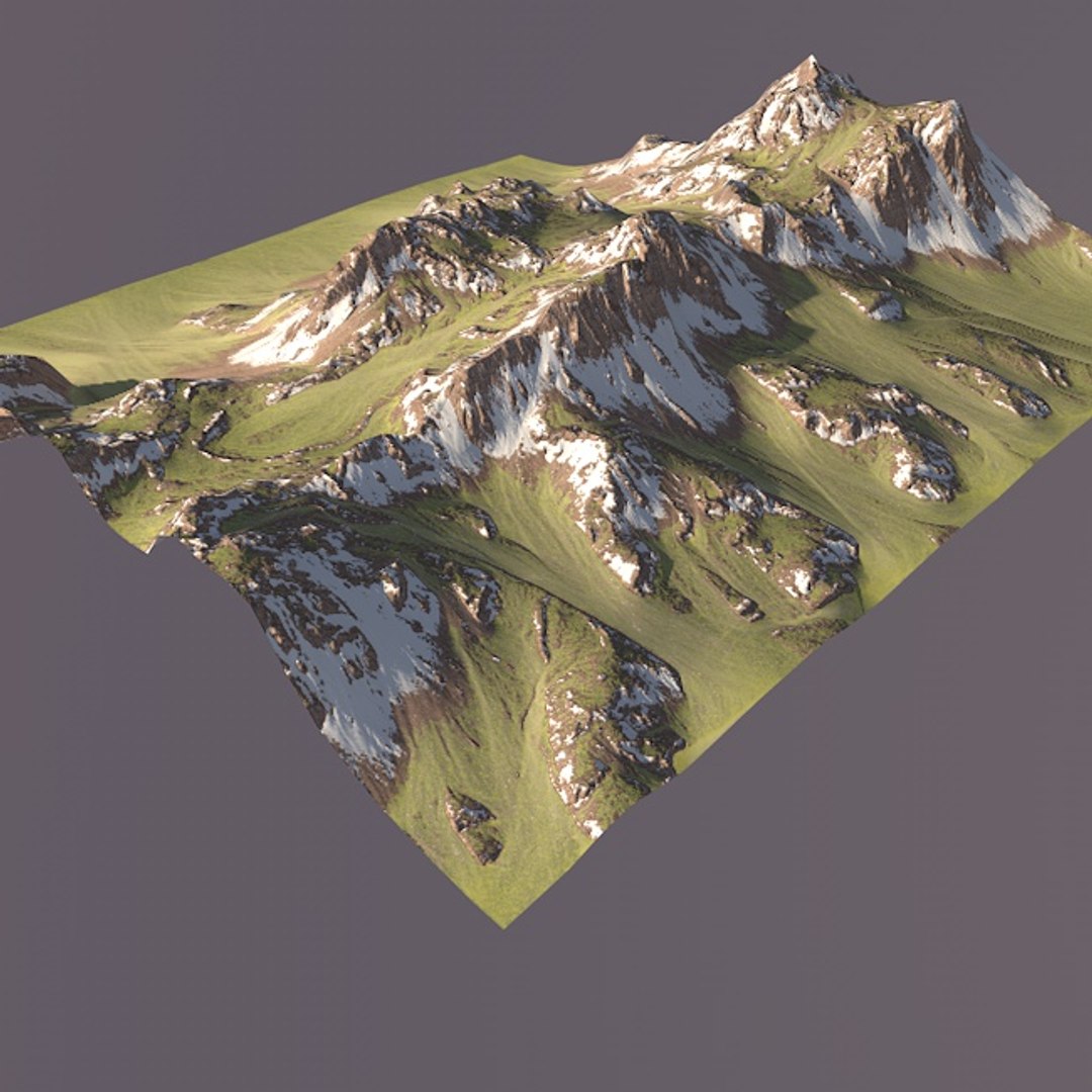 Mountain Maps Terrain 3d 3ds