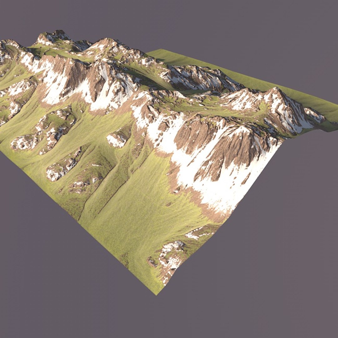 Mountain Maps Terrain 3d 3ds
