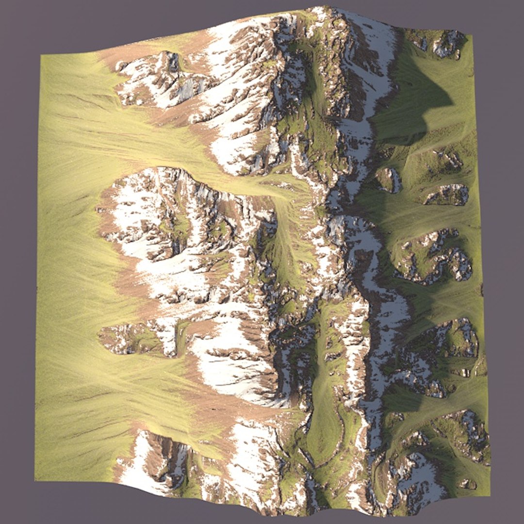 Mountain Maps Terrain 3d 3ds
