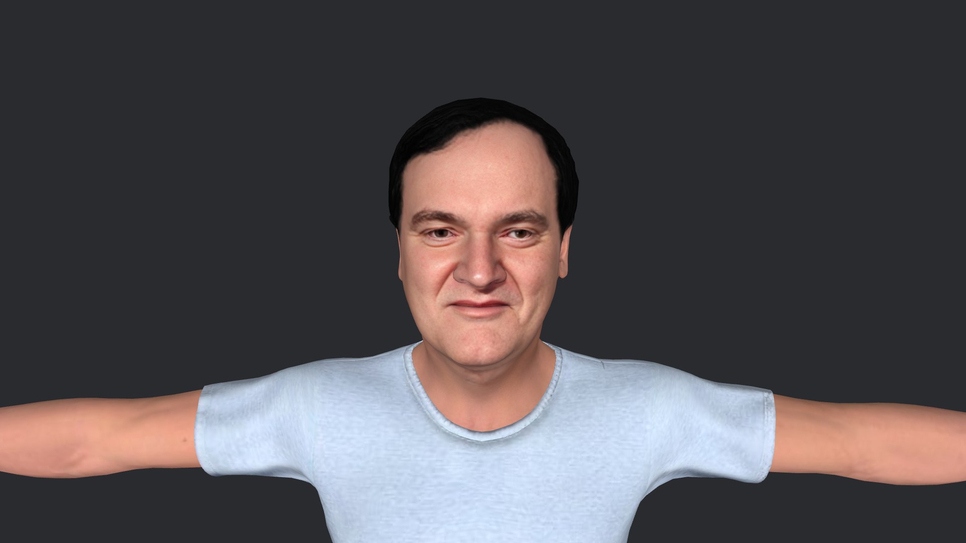 Quentin Tarantino Hyper Realistic Full Body Fully Rigged Character 3D ...