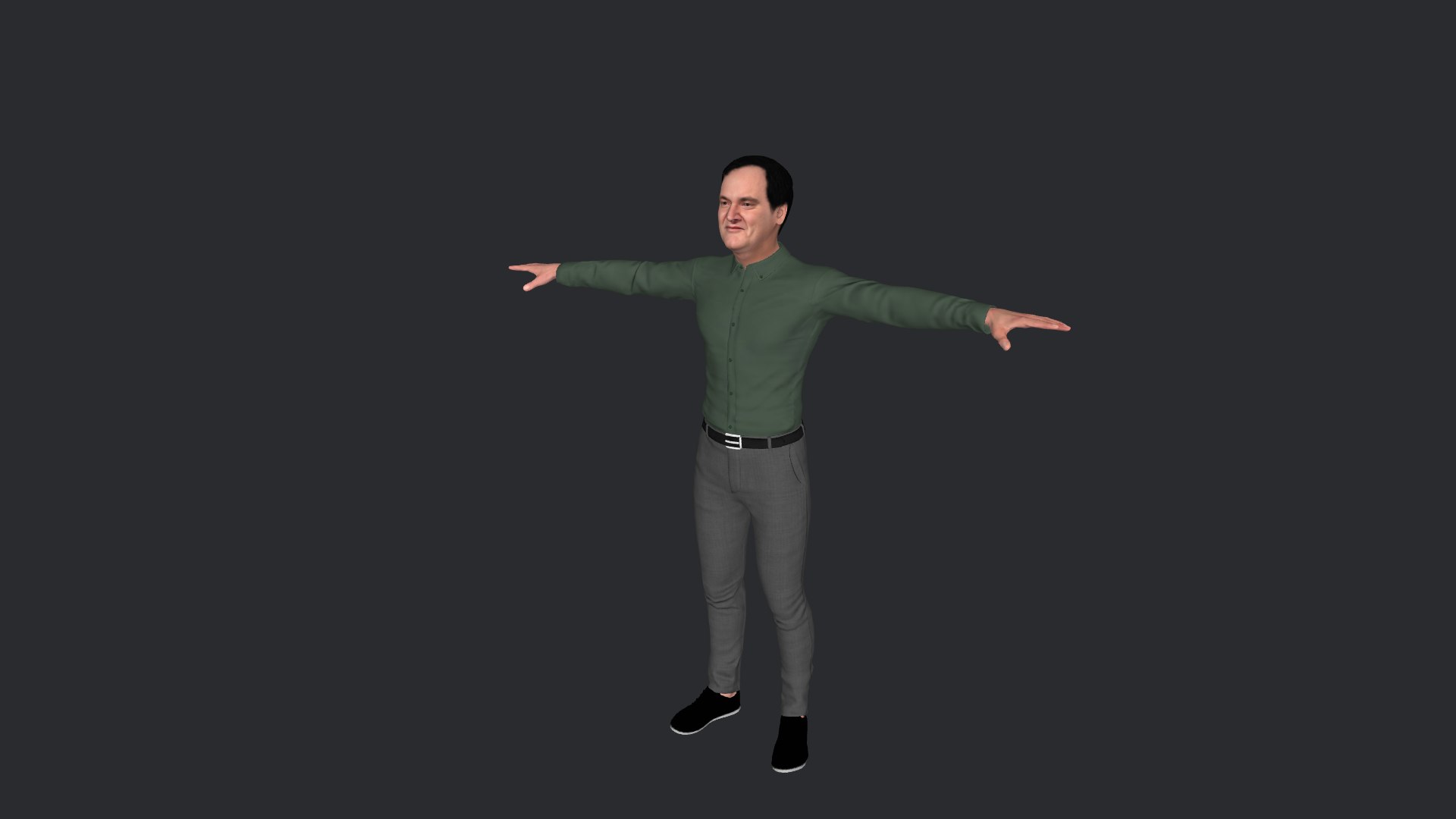 Quentin Tarantino Hyper Realistic Full Body Fully Rigged Character 3D ...