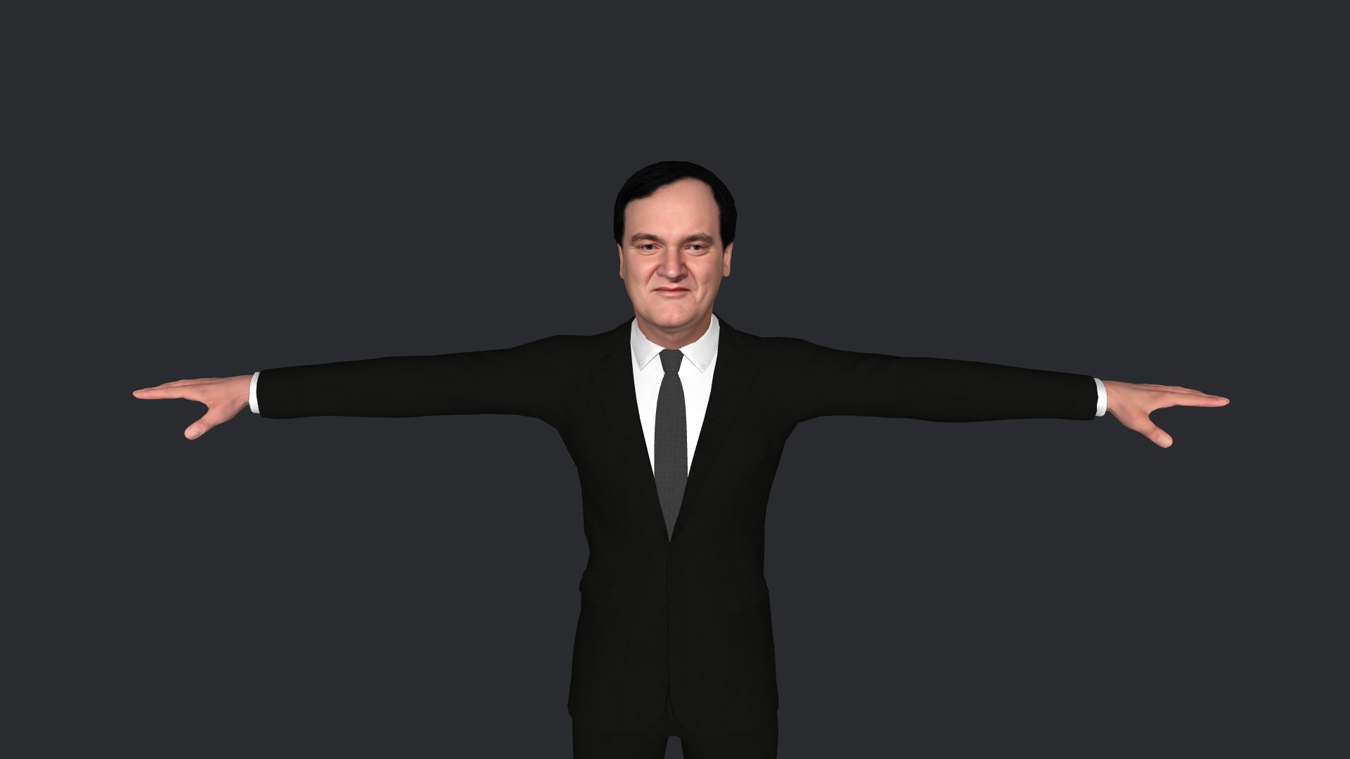 Quentin Tarantino Hyper Realistic Full Body Fully Rigged Character 3D - TurboSquid 2141031