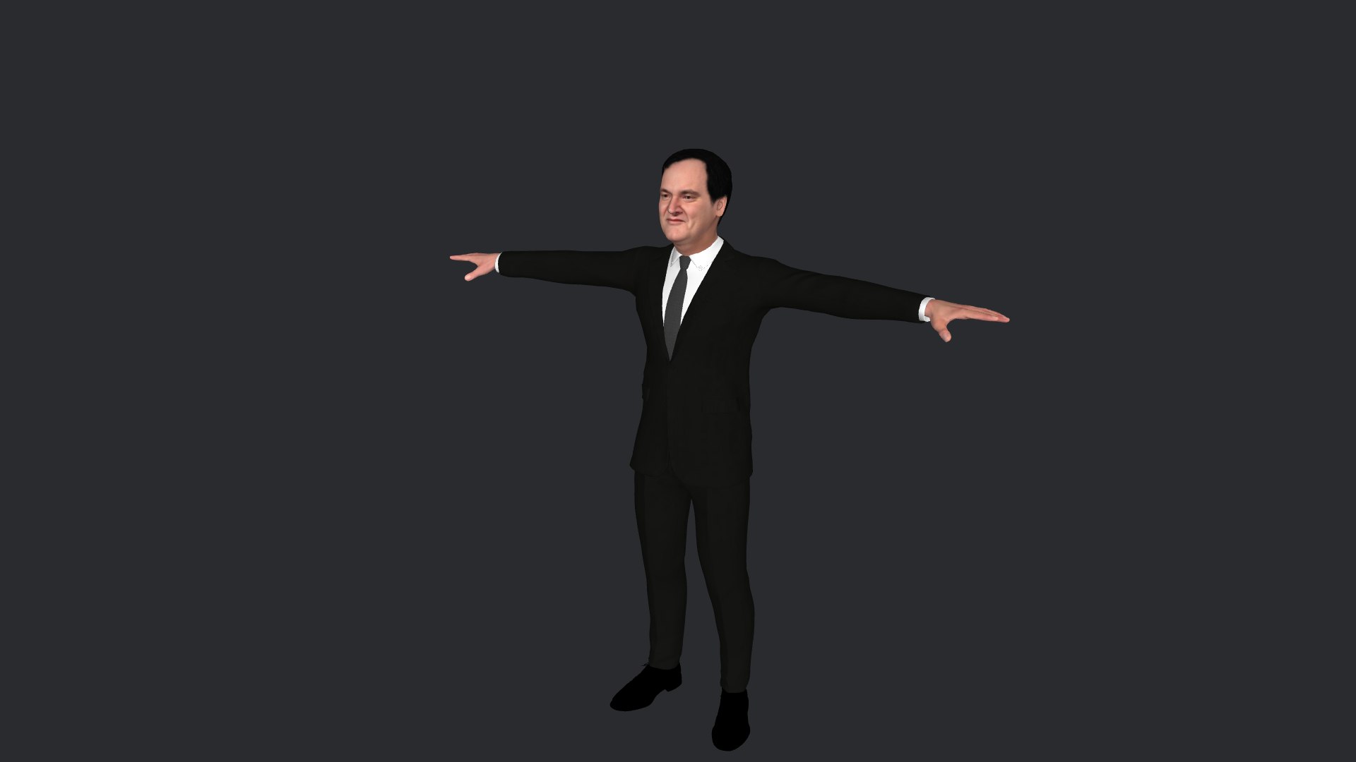 Quentin Tarantino Hyper Realistic Full Body Fully Rigged Character 3D ...