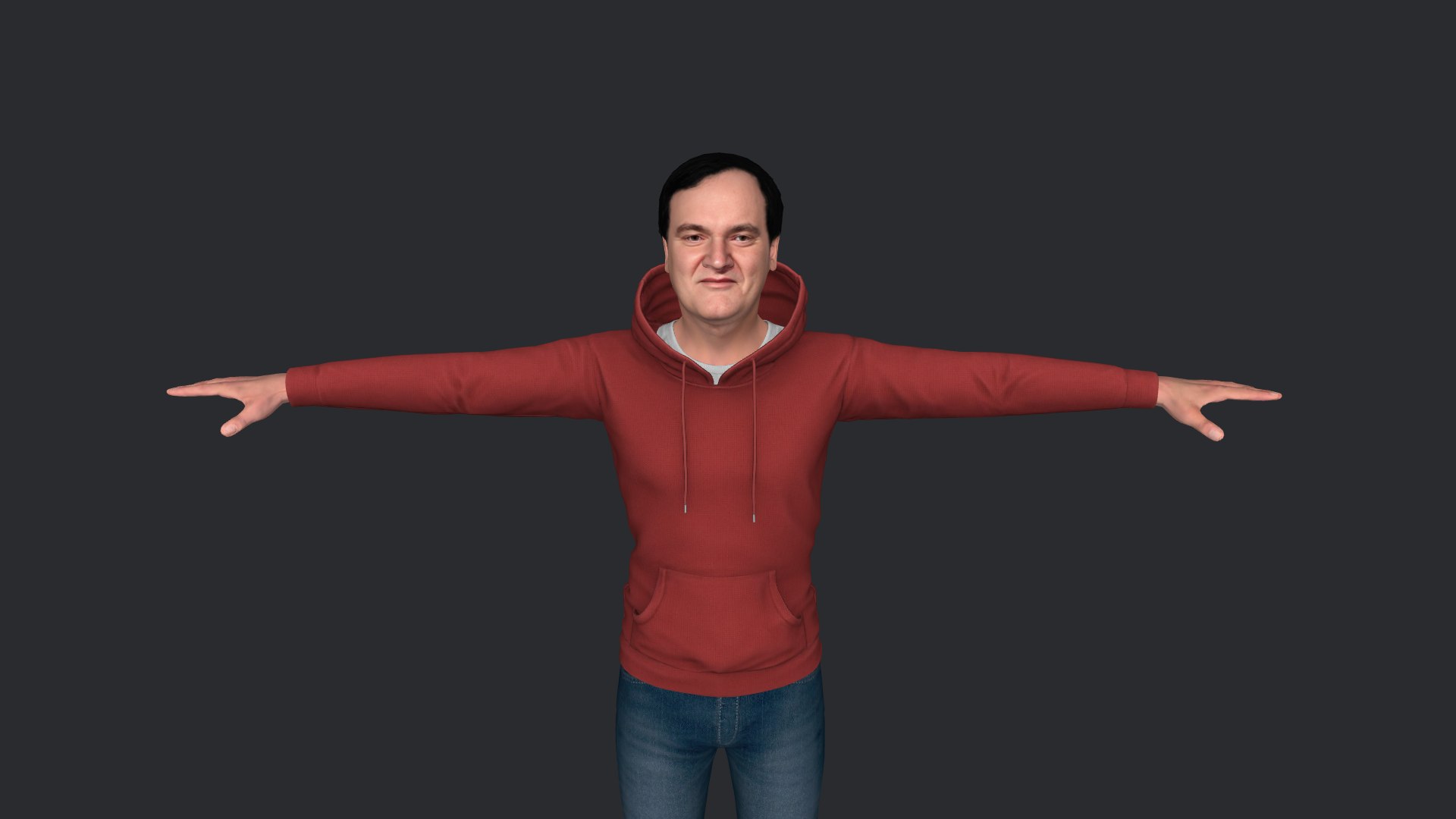Quentin Tarantino Hyper Realistic Full Body Fully Rigged Character 3D ...