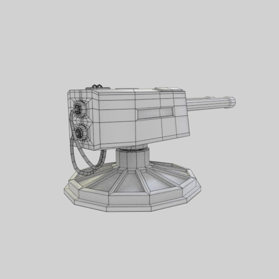 Sentry Turret 3d Model