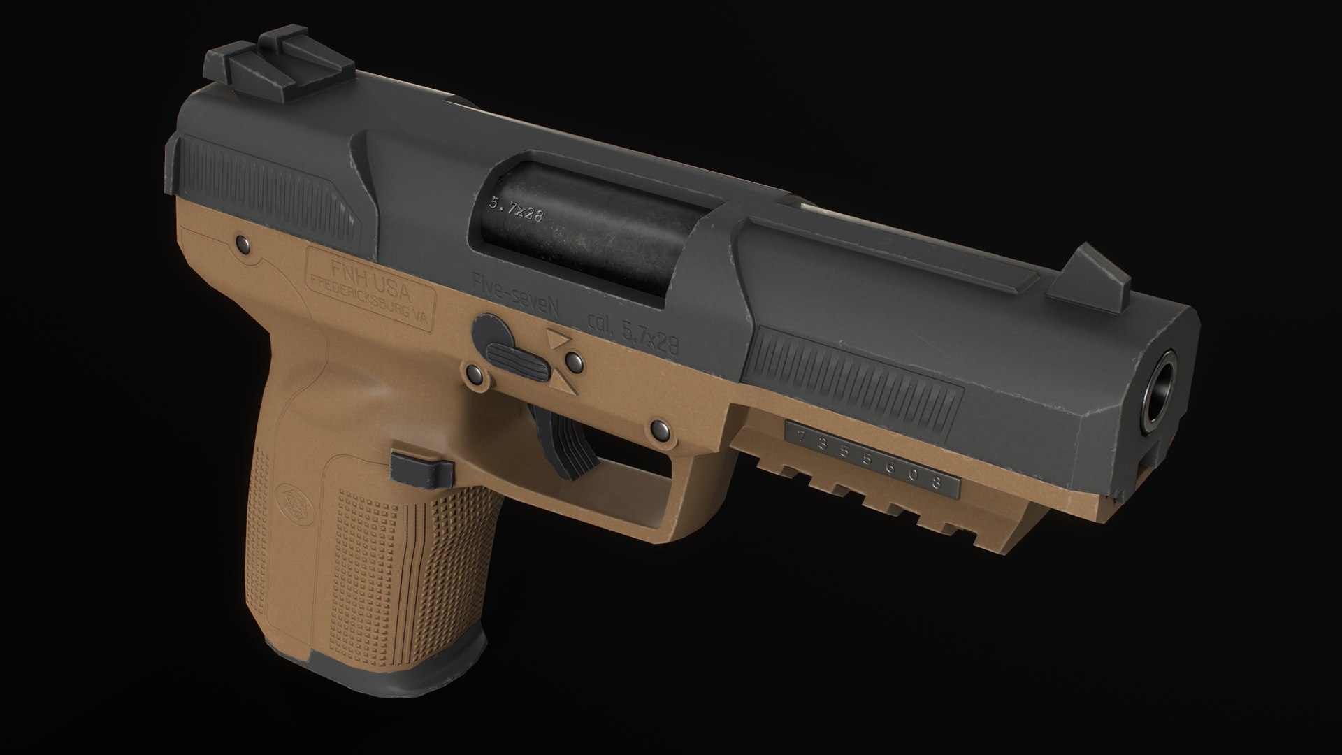 FN Five-seveN Model - TurboSquid 1812637