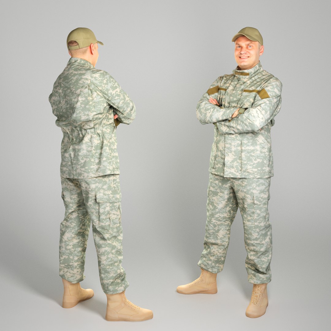 3D Photogrammetry Soldier American Military Uniform - TurboSquid 1615216