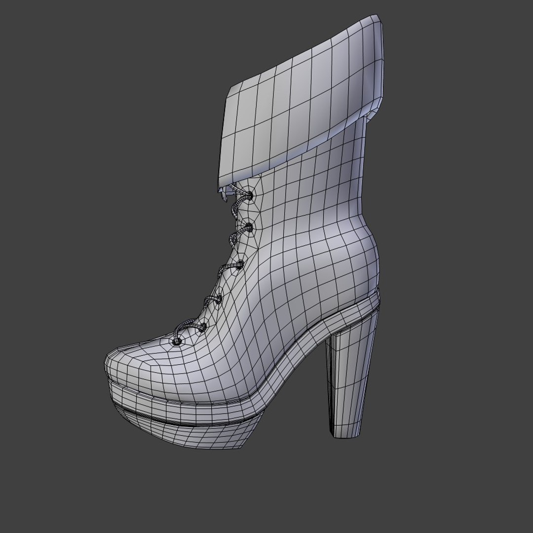 3d Female Boot Model