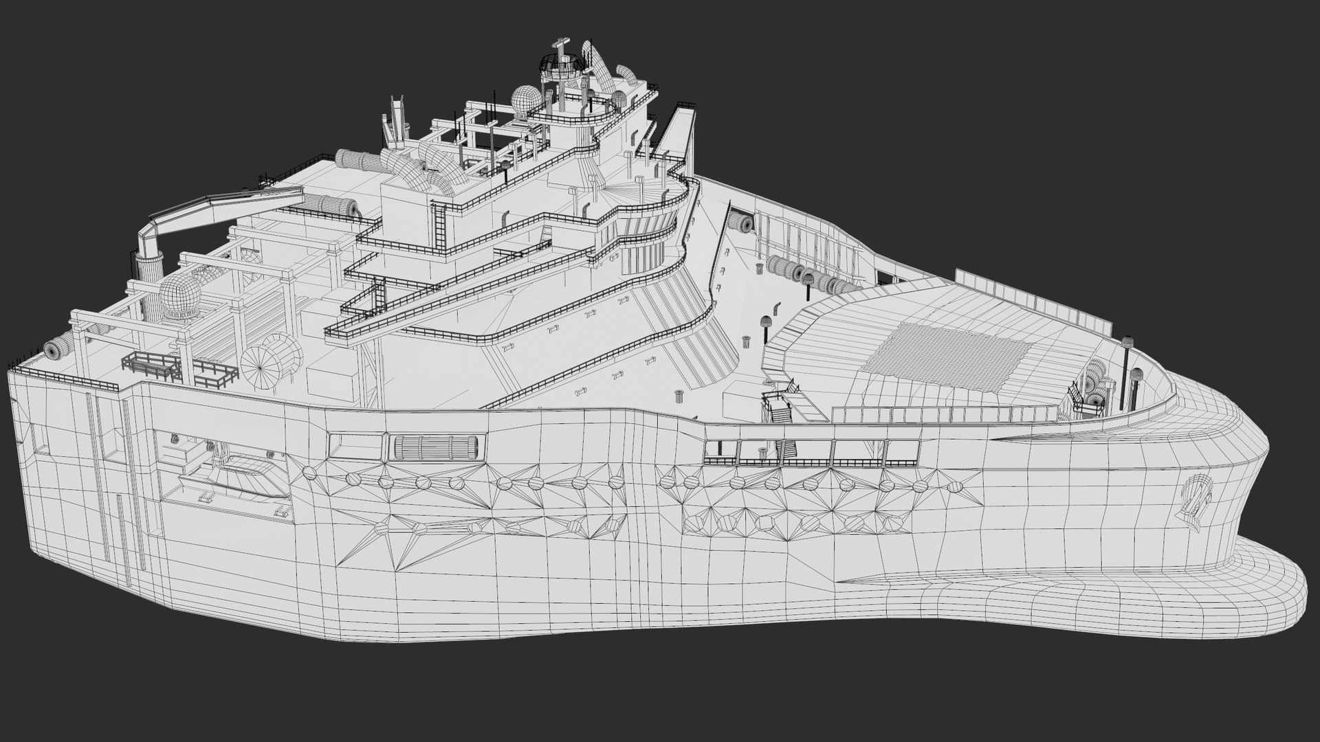 Ramform Marine Siesmic Vessel PBR 3D model - TurboSquid 2068512