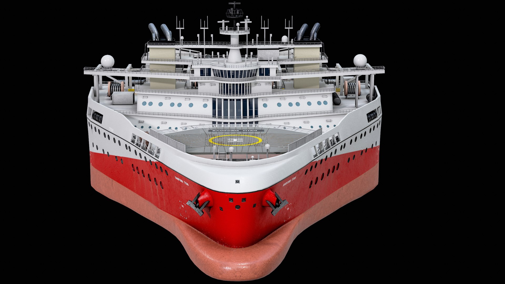 Ramform Marine Siesmic Vessel PBR 3D Model - TurboSquid 2068512