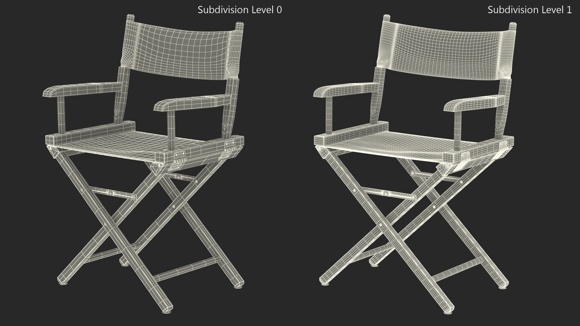 Premium Directors Chair Model - TurboSquid 2218411