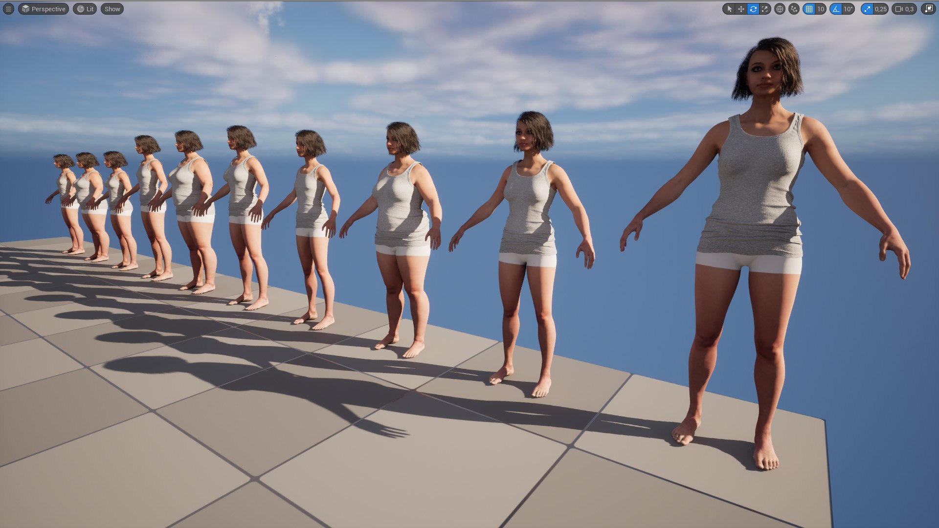 3D Singlet 8 - All MH Bodies And UE5 Skeletons - Rigged - TurboSquid 2276998