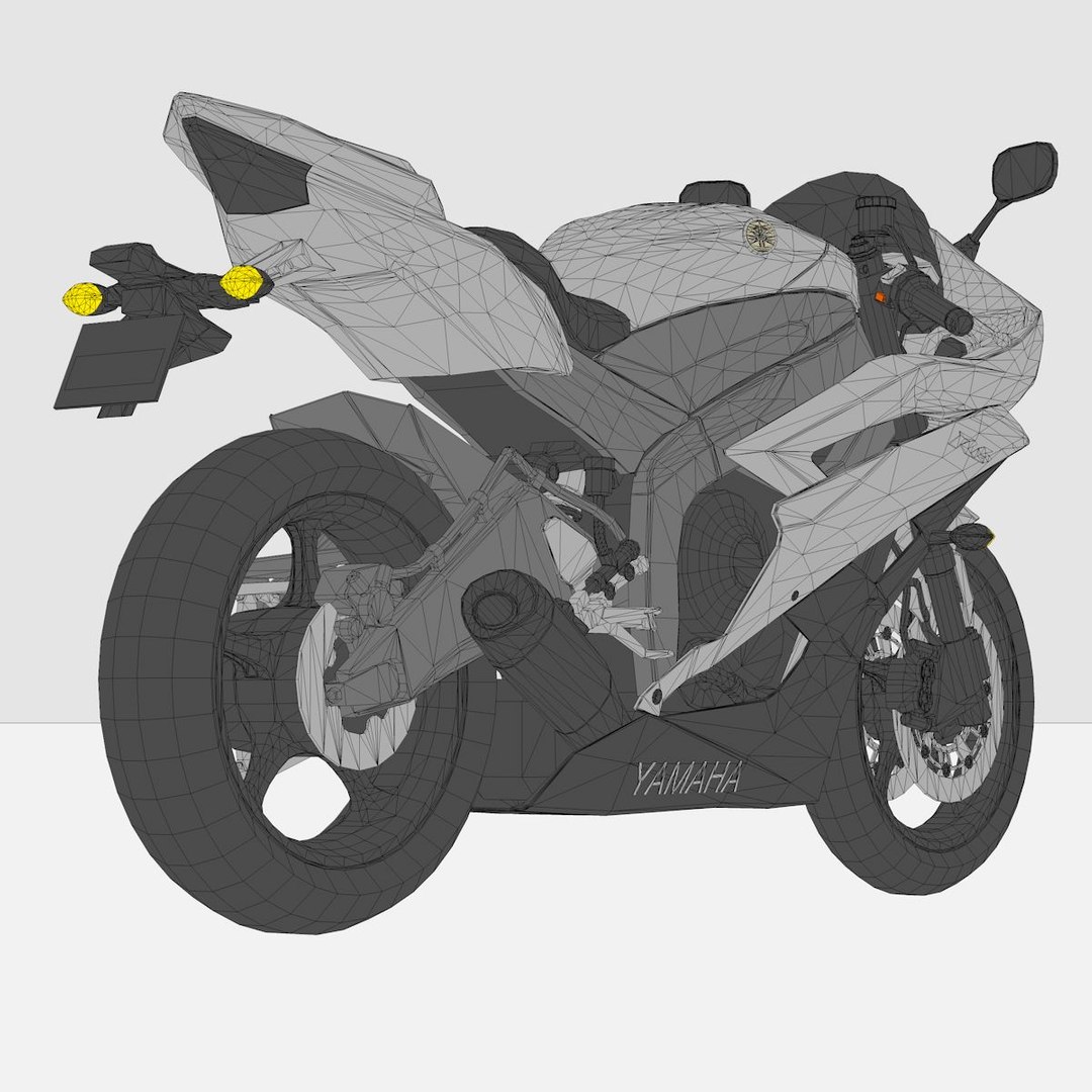 yamaha r6 3d dxf
