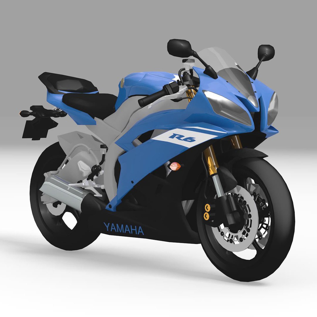 yamaha r6 3d dxf