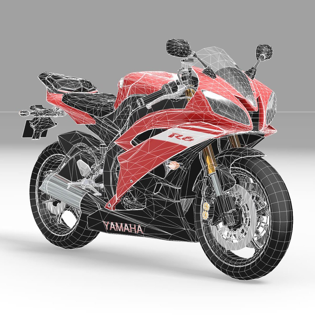 yamaha r6 3d dxf