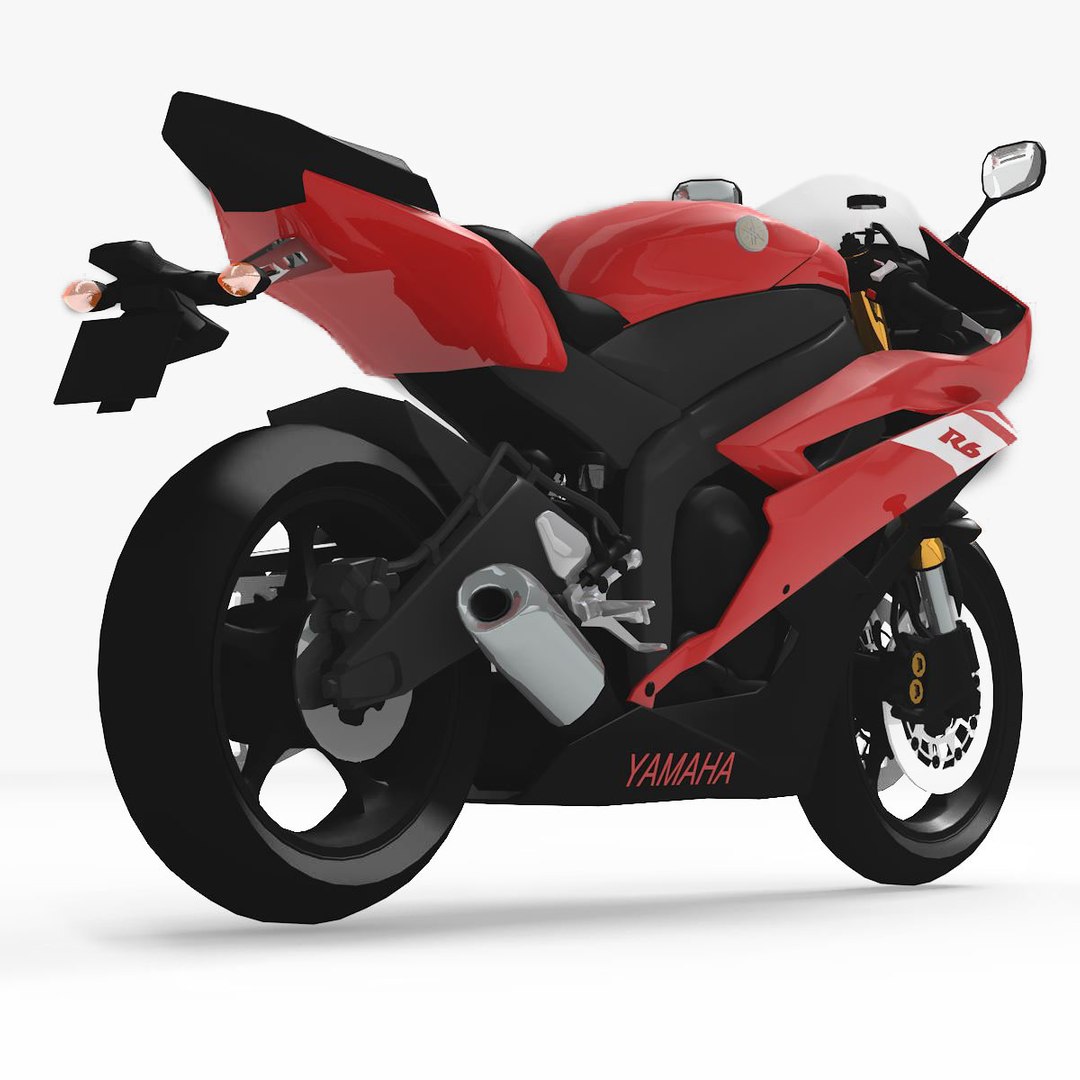 yamaha r6 3d dxf
