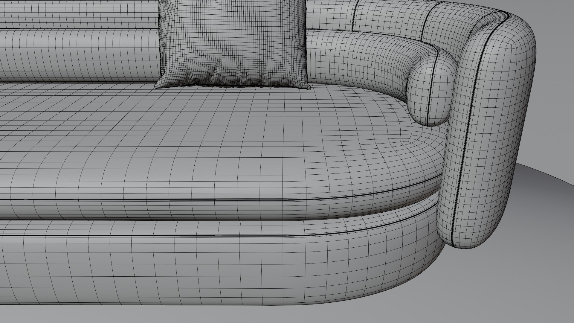 Curved Sofa 01 3D Model - TurboSquid 2196390