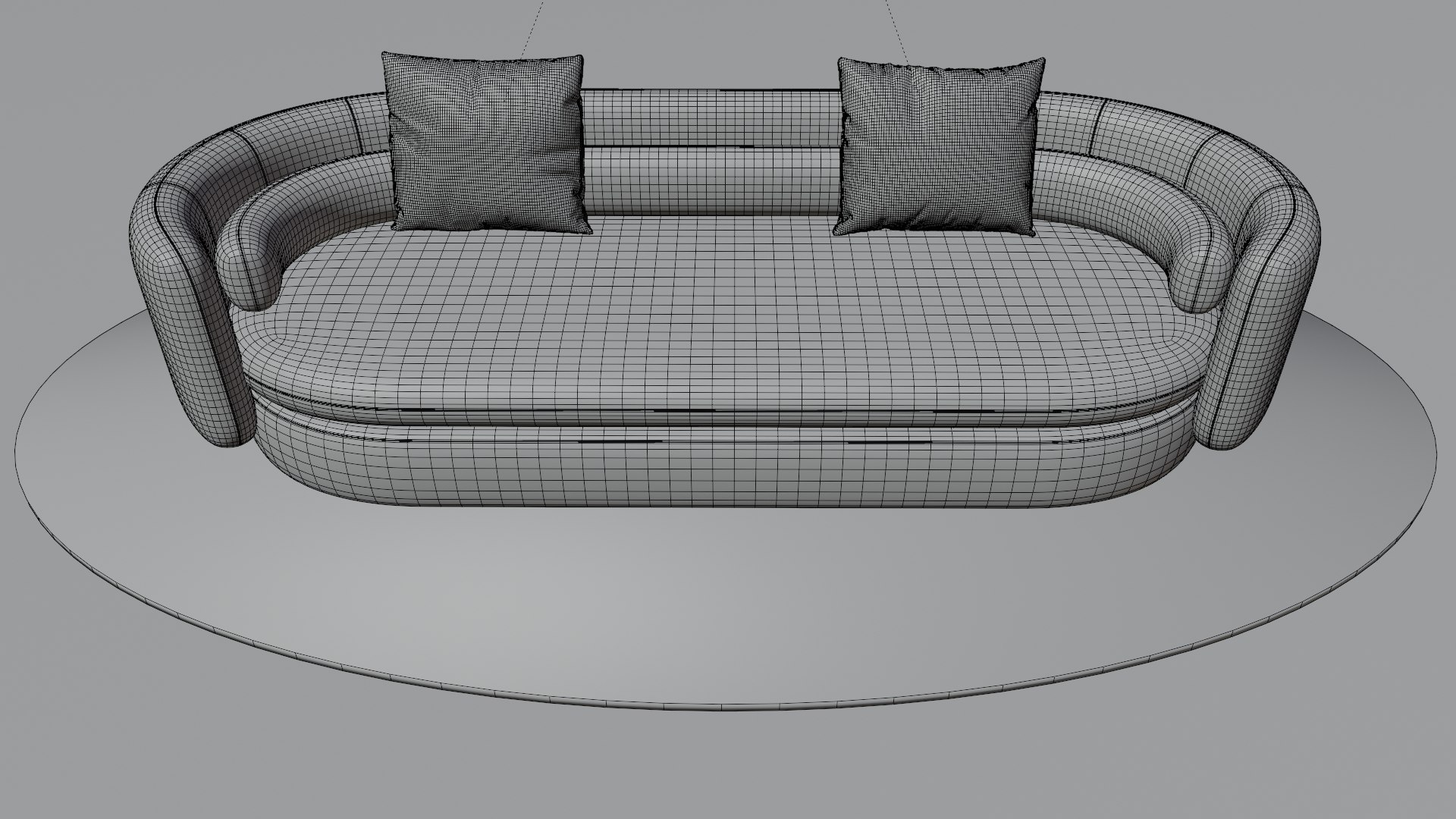 Curved Sofa 01 3D Model - TurboSquid 2196390
