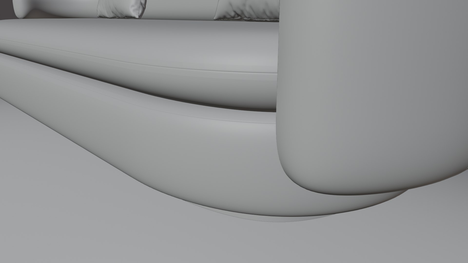 Curved Sofa 01 3D Model - TurboSquid 2196390