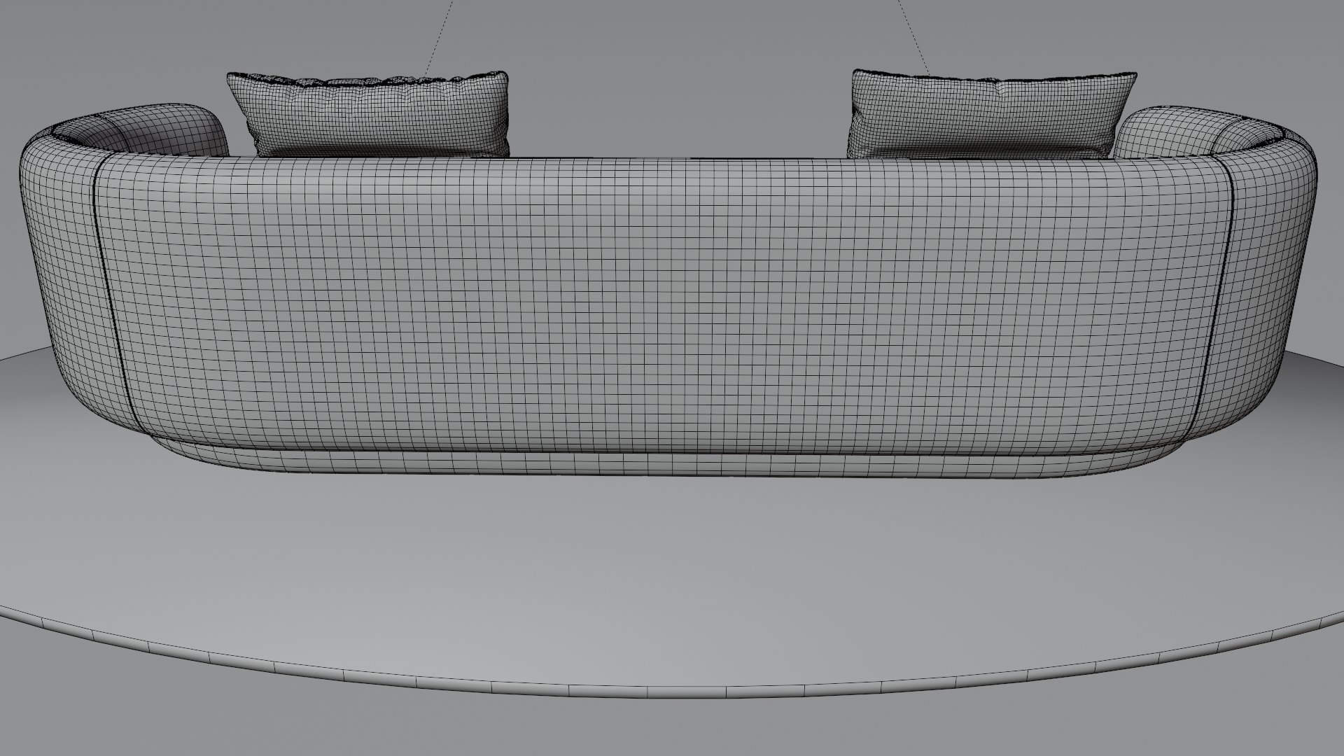Curved Sofa 01 3D Model - TurboSquid 2196390