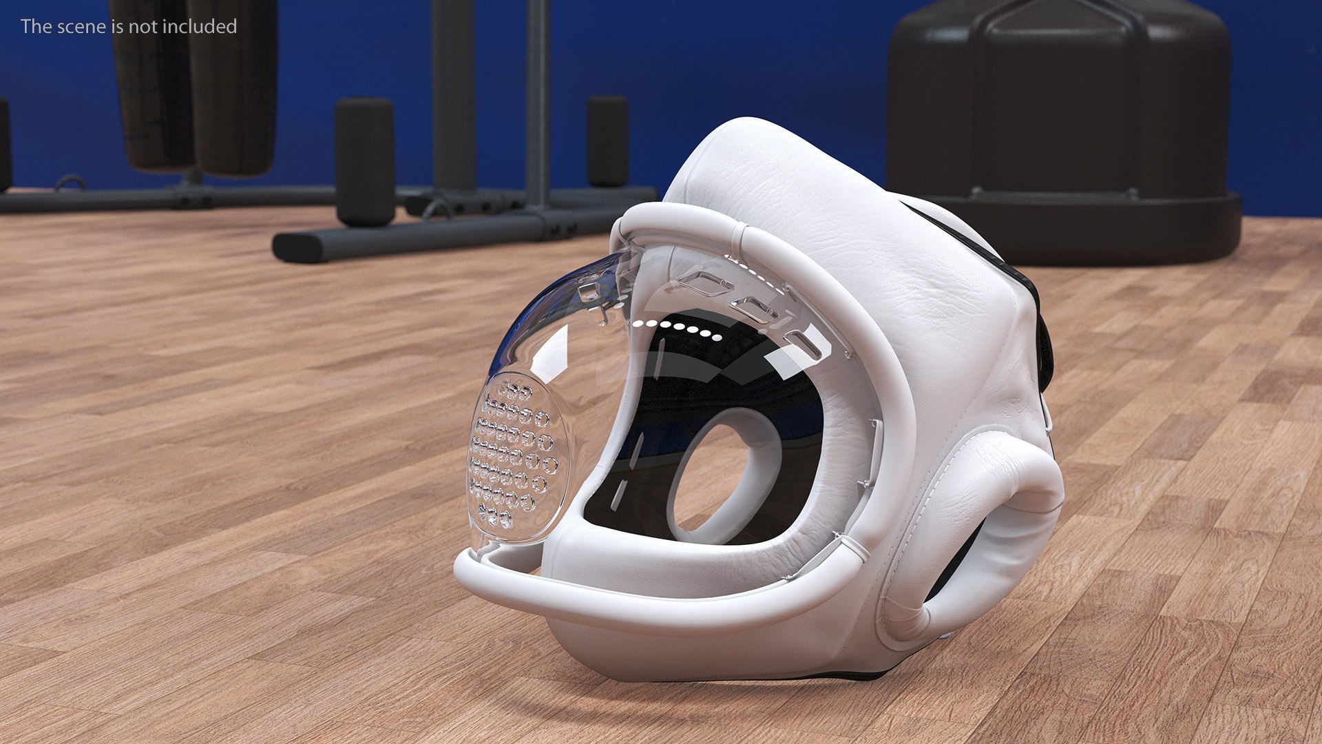 Kudo Head Guard Playwell White 3D Model - TurboSquid 2187575