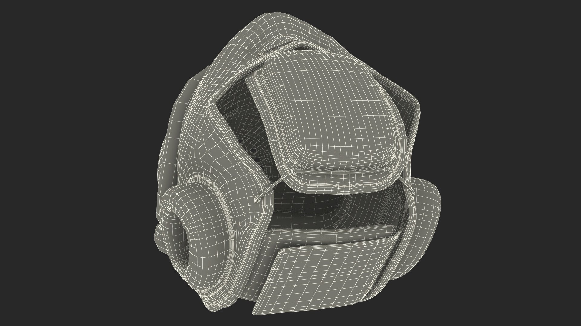 Kudo Head Guard Playwell White 3D Model - TurboSquid 2187575