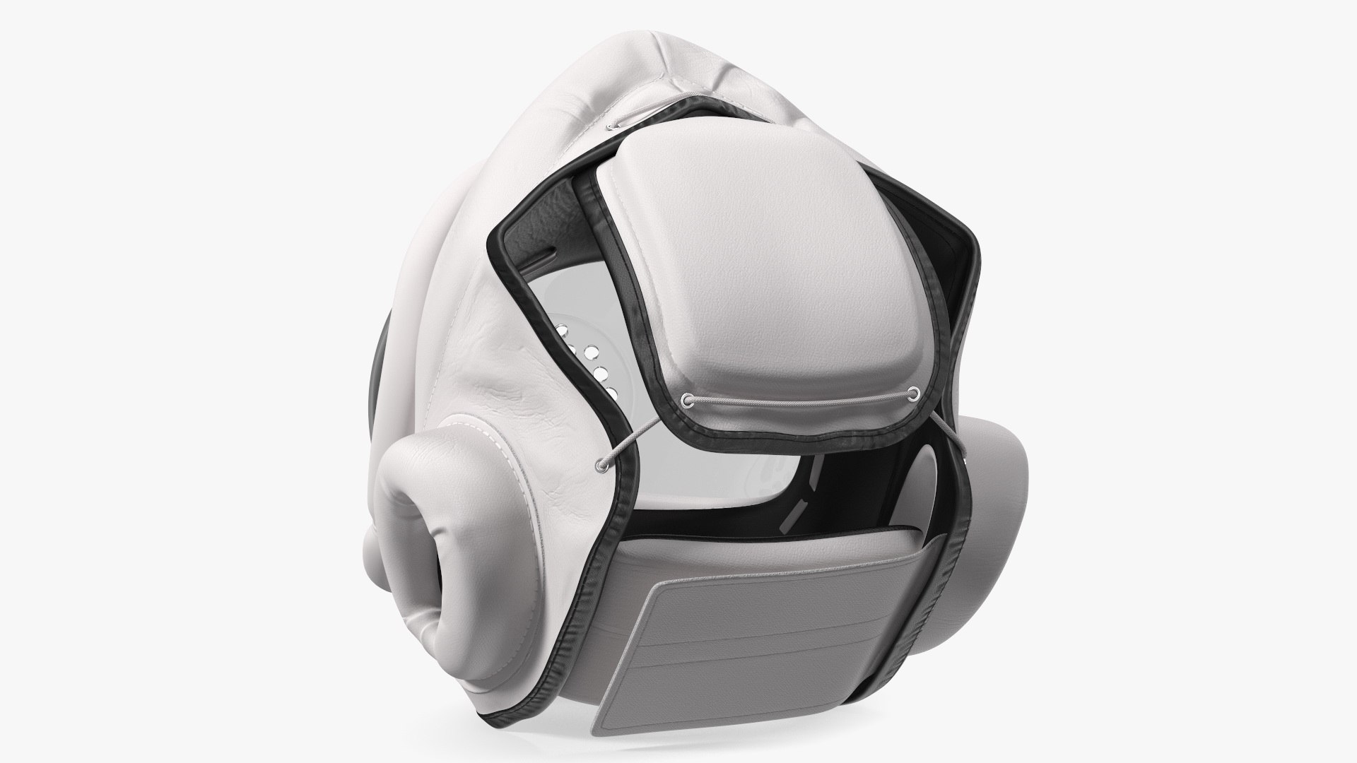 Kudo Head Guard Playwell White 3D Model - TurboSquid 2187575