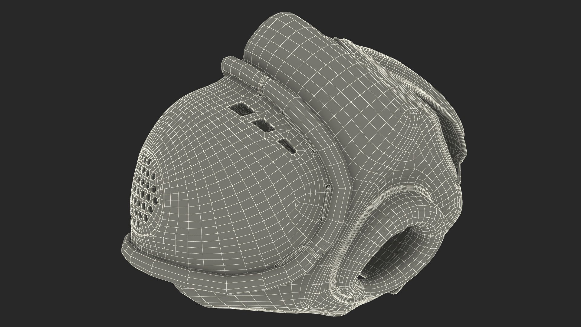 Kudo Head Guard Playwell White 3D Model - TurboSquid 2187575