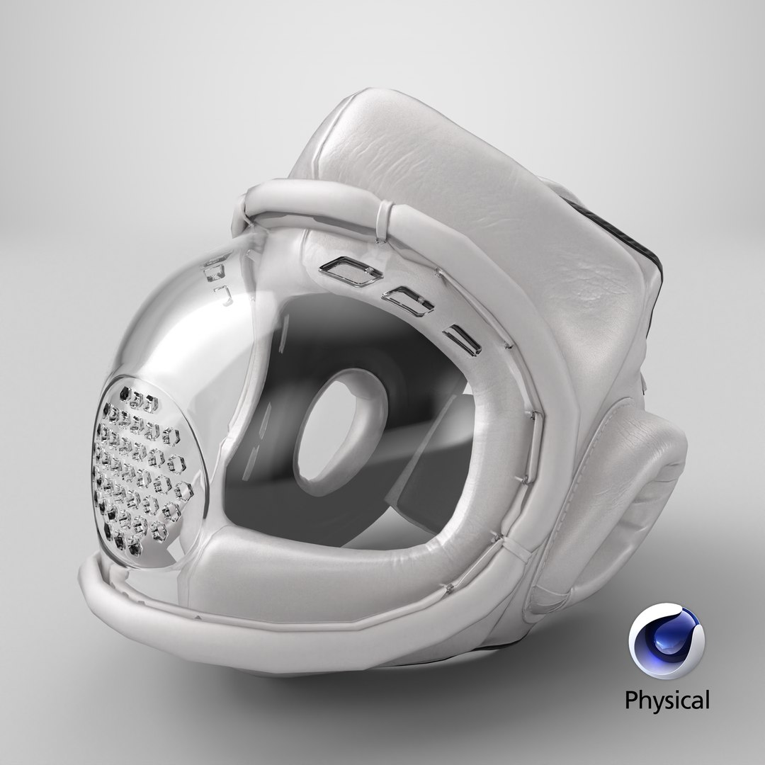 Kudo Head Guard Playwell White 3D Model - TurboSquid 2187575