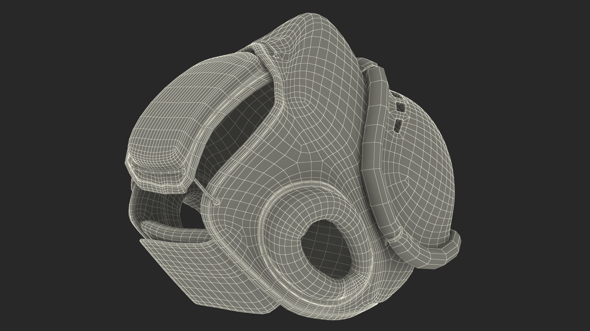 Kudo Head Guard Playwell White 3D Model - TurboSquid 2187575