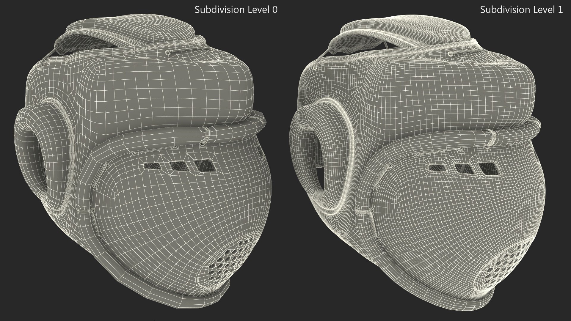 Kudo Head Guard Playwell White 3D Model - TurboSquid 2187575