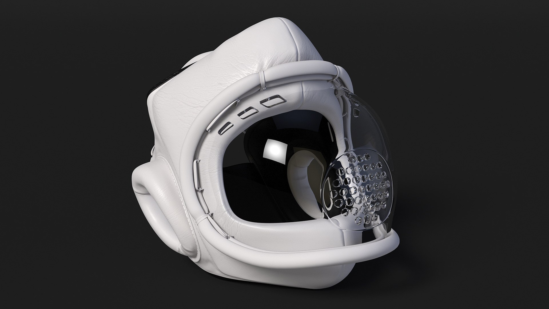Kudo Head Guard Playwell White 3D Model - TurboSquid 2187575
