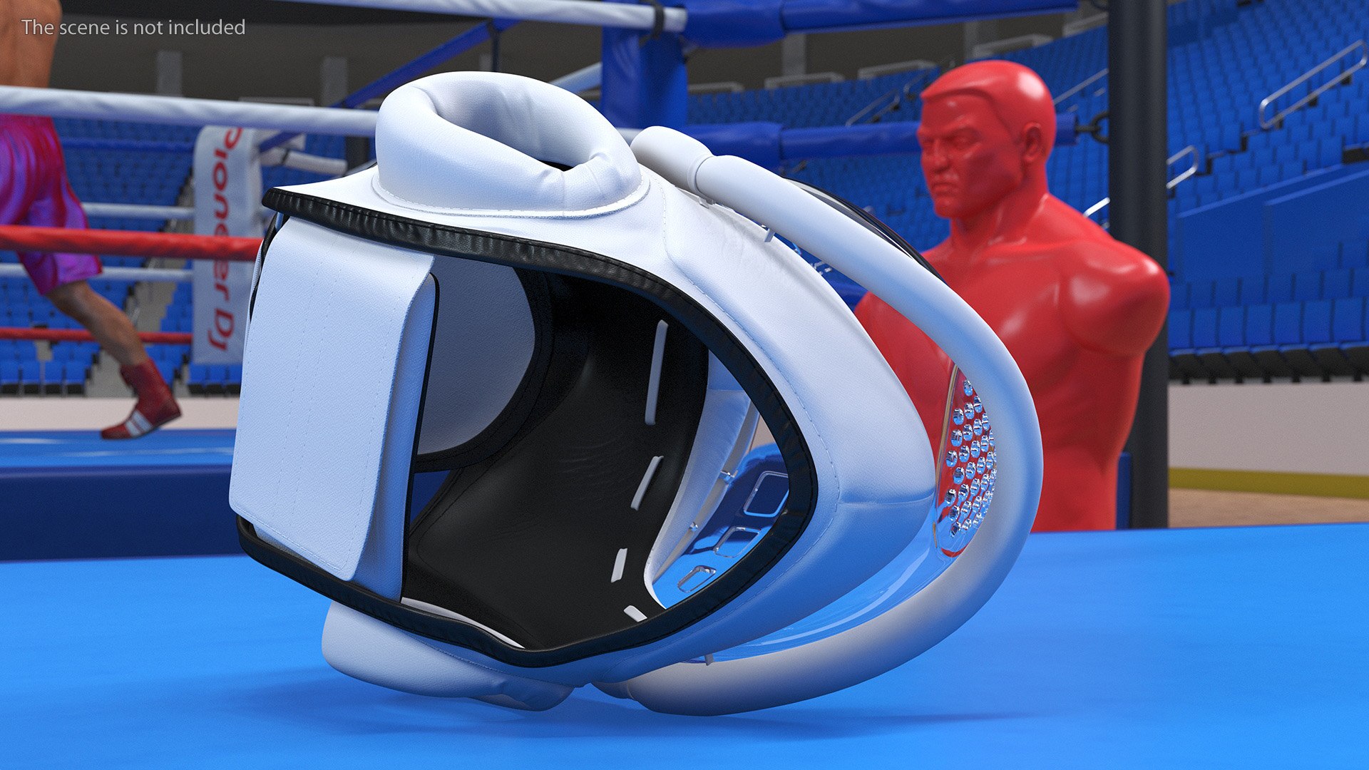 Kudo Head Guard Playwell White 3D Model - TurboSquid 2187575