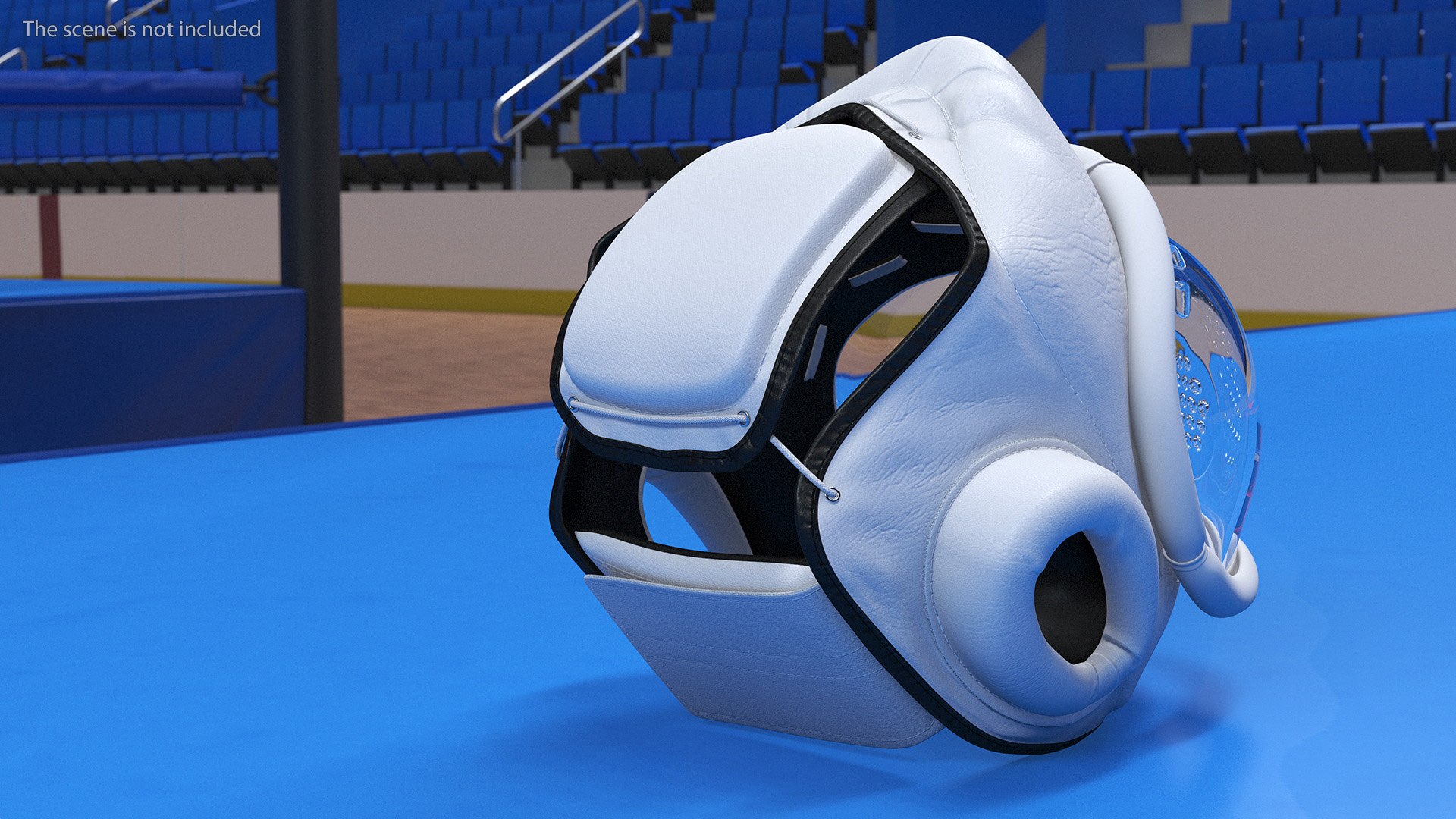 Kudo Head Guard Playwell White 3D Model - TurboSquid 2187575