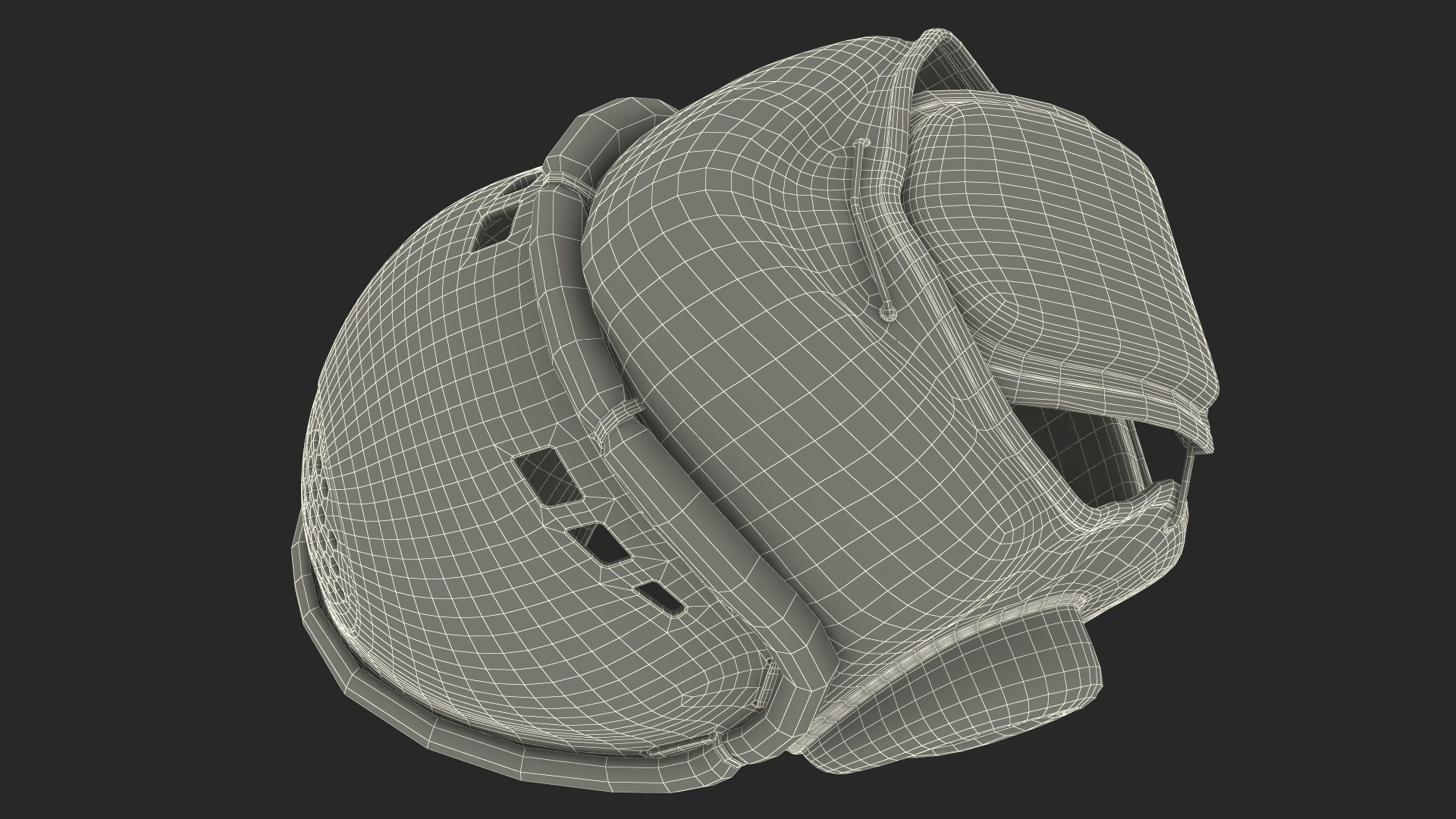 Kudo Head Guard Playwell White 3D Model - TurboSquid 2187575