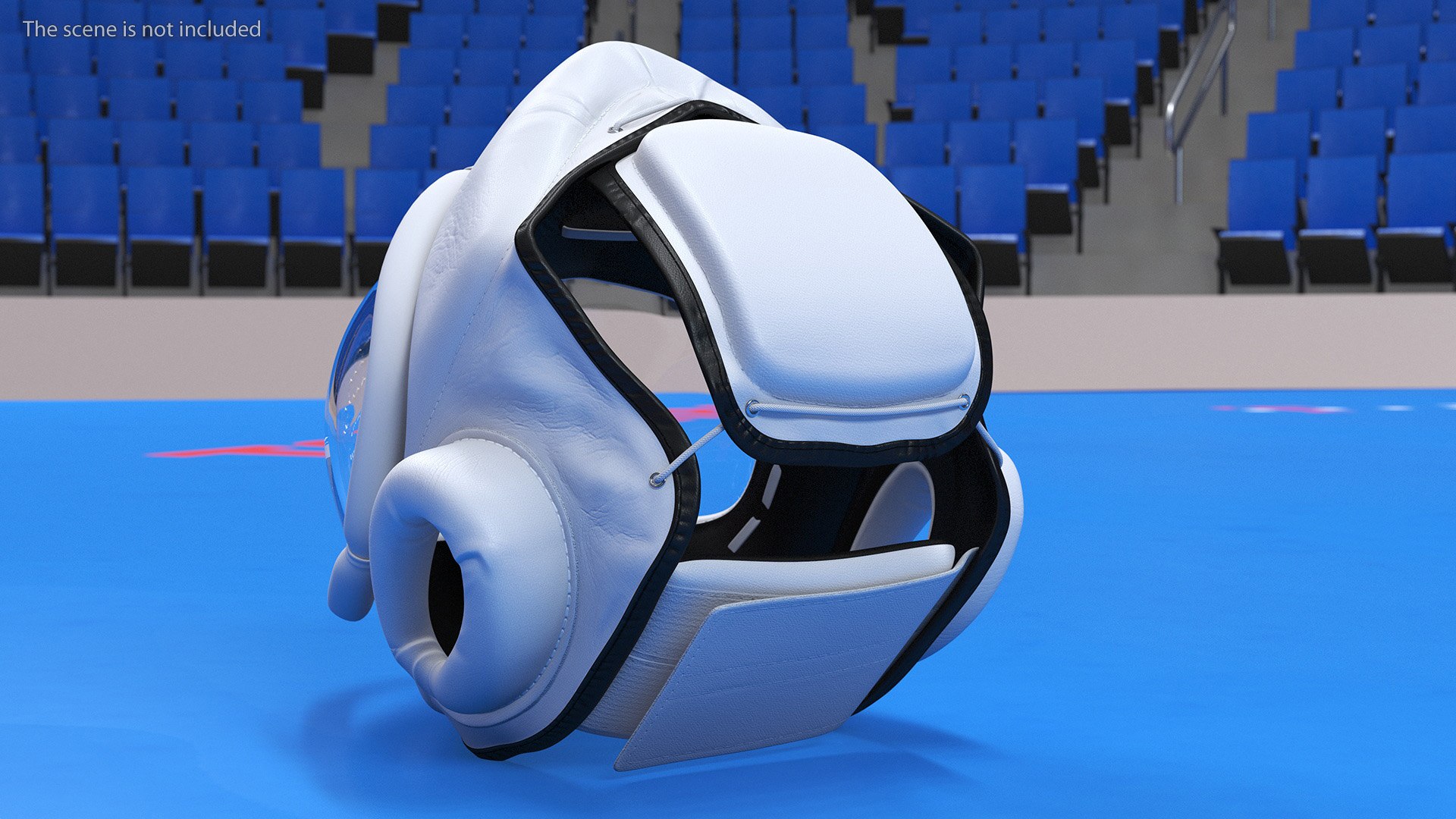 Kudo Head Guard Playwell White 3D Model - TurboSquid 2187575