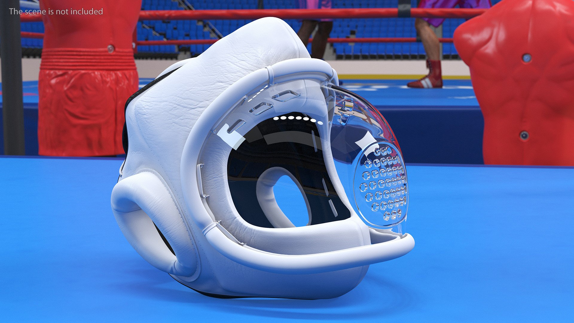 Kudo Head Guard Playwell White 3D Model - TurboSquid 2187575