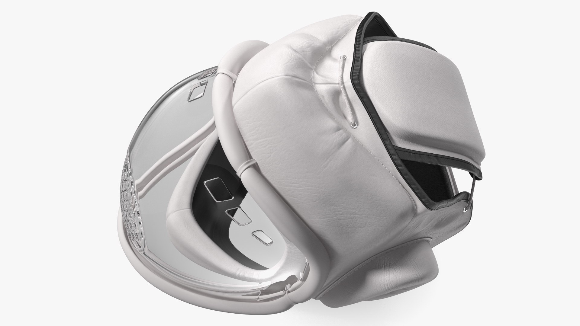 Kudo Head Guard Playwell White 3D Model - TurboSquid 2187575