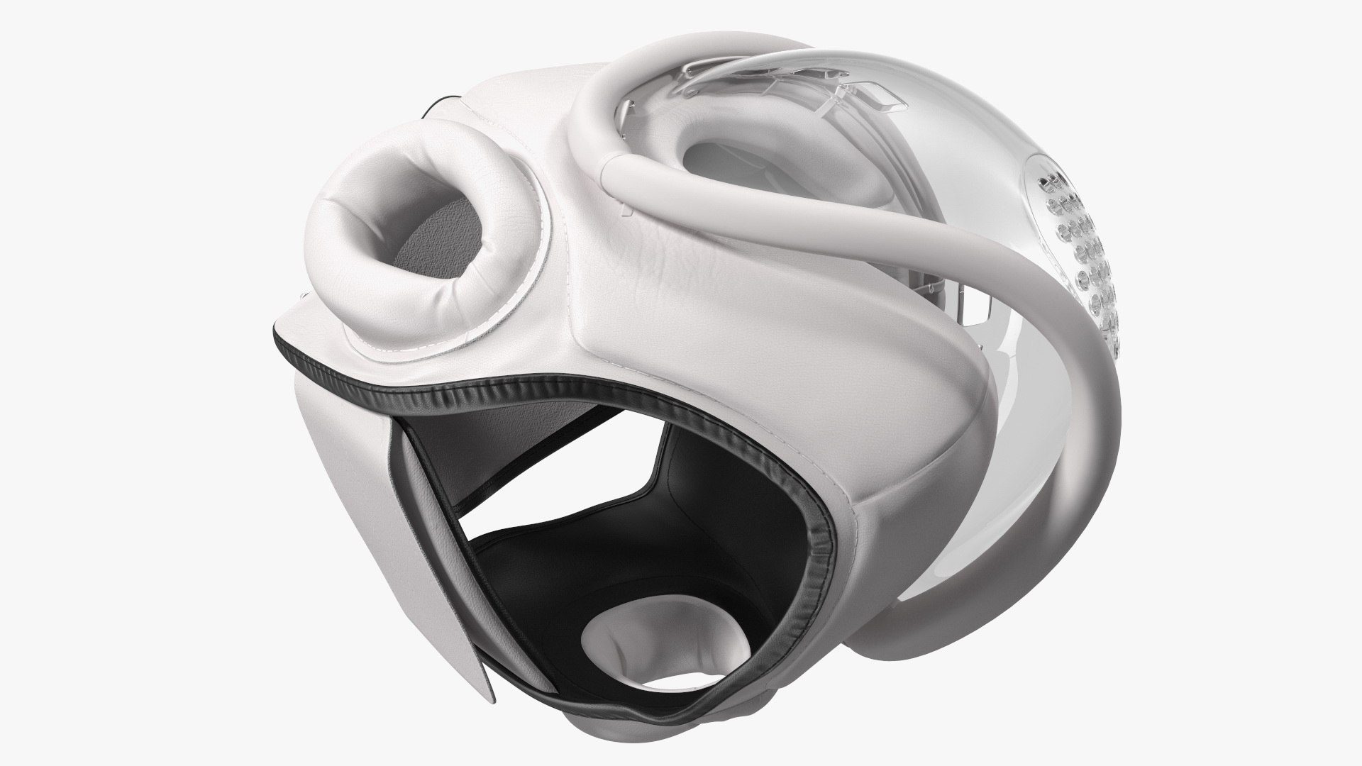 Kudo Head Guard Playwell White 3D Model - TurboSquid 2187575