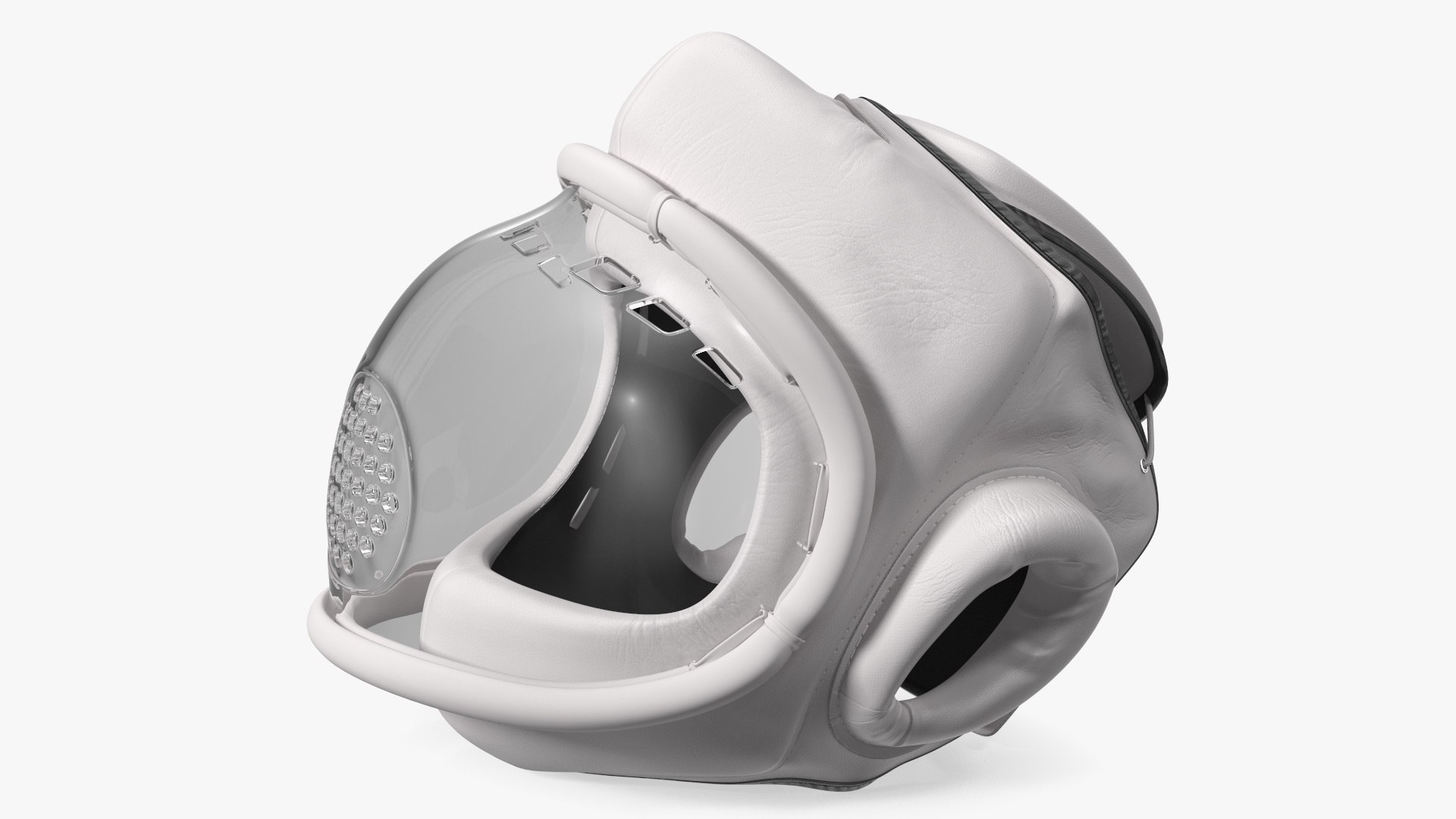 Kudo Head Guard Playwell White 3D Model - TurboSquid 2187575