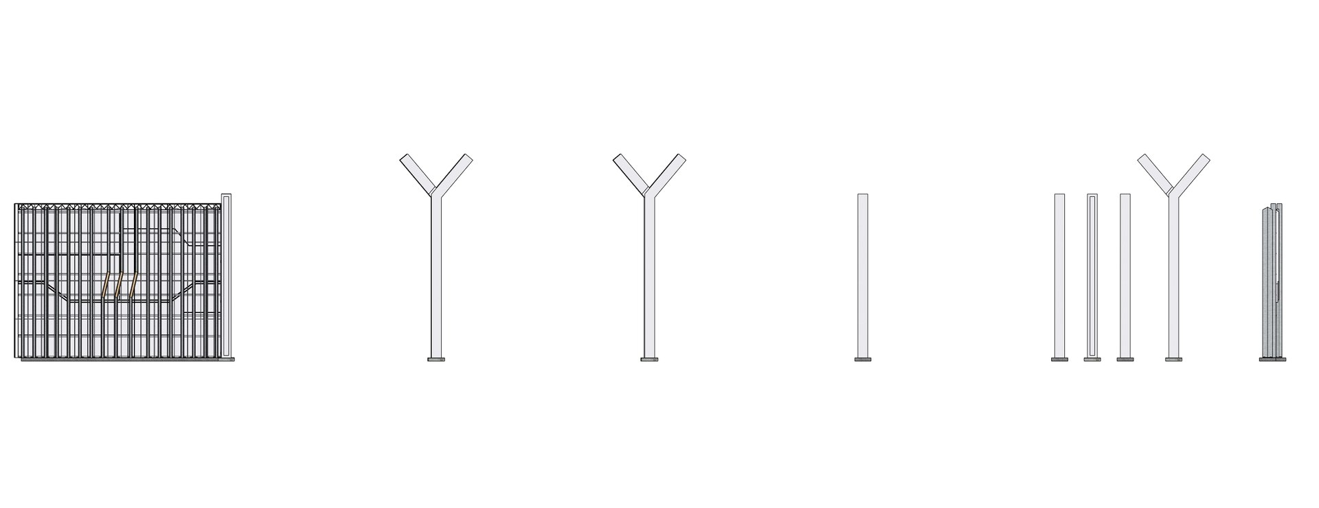 3D Model Sci-fi Fence Collection - TurboSquid 1800552