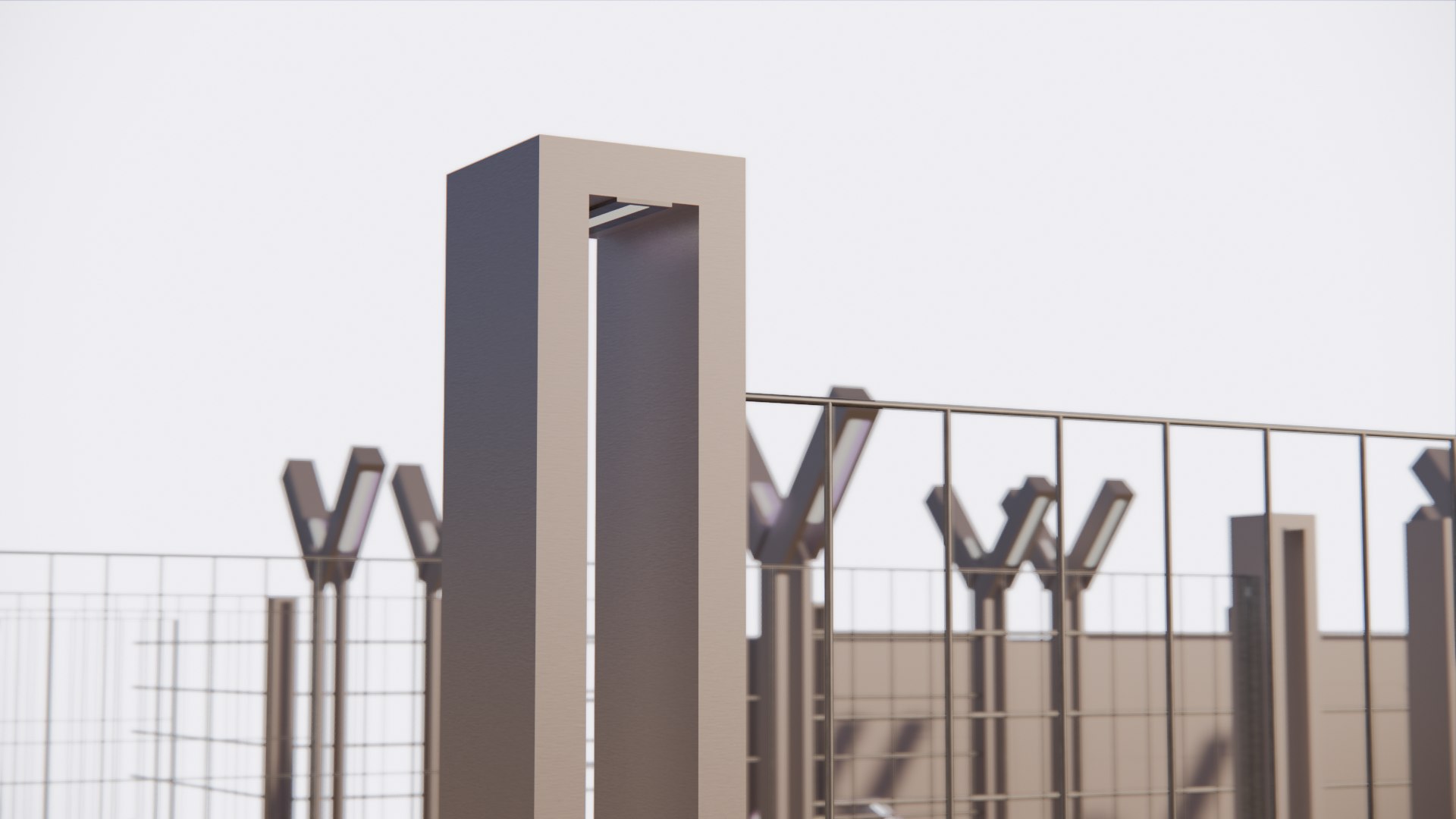 3D Model Sci-fi Fence Collection - TurboSquid 1800552